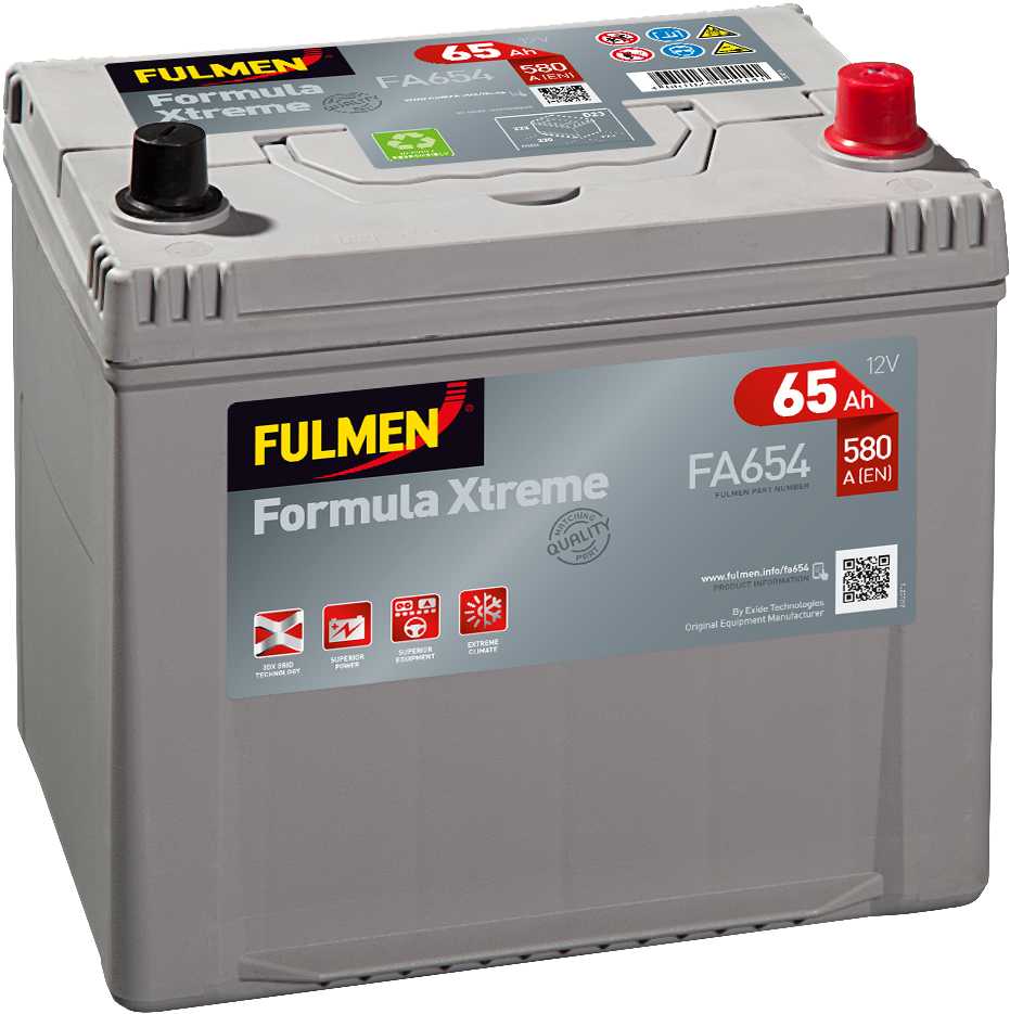 Batterie Fulmen Formula Xtreme 65Ah/580A (FA654) 3661024044141 | eBay